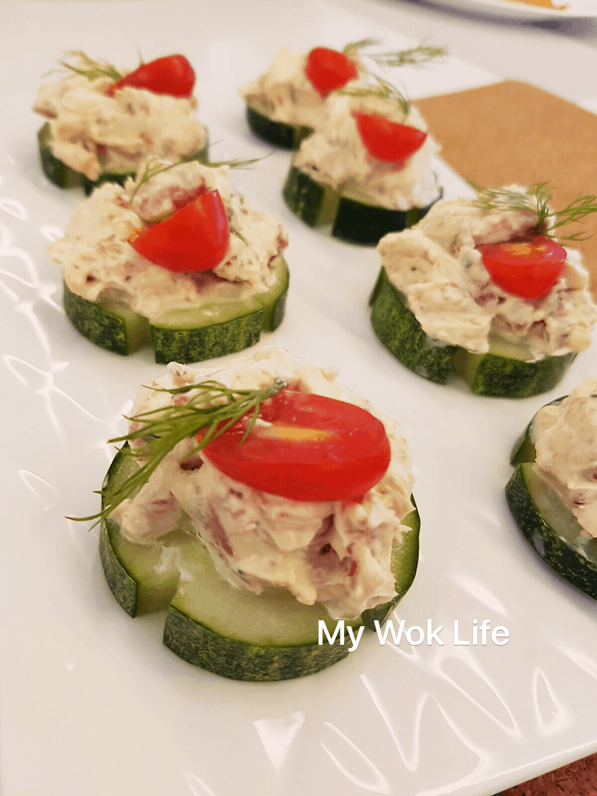 Smoke Salmon Bacon Cream Cheese Pate (with Sweet Potato Powder) On ...